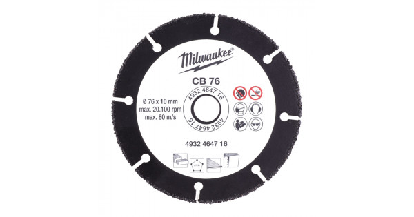 Dimanta ripa ⌀ 76 mm dažādiem materiāliem Milwaukee